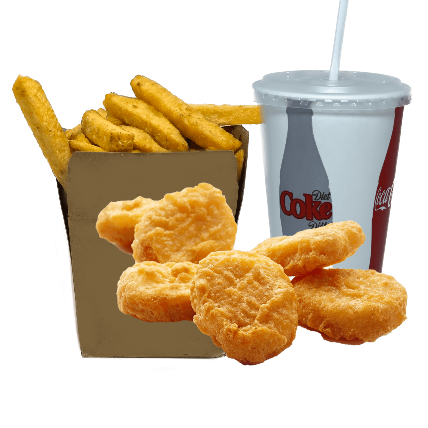 Kids Chicken Nuggets with Fries and Pop – Starr Burger