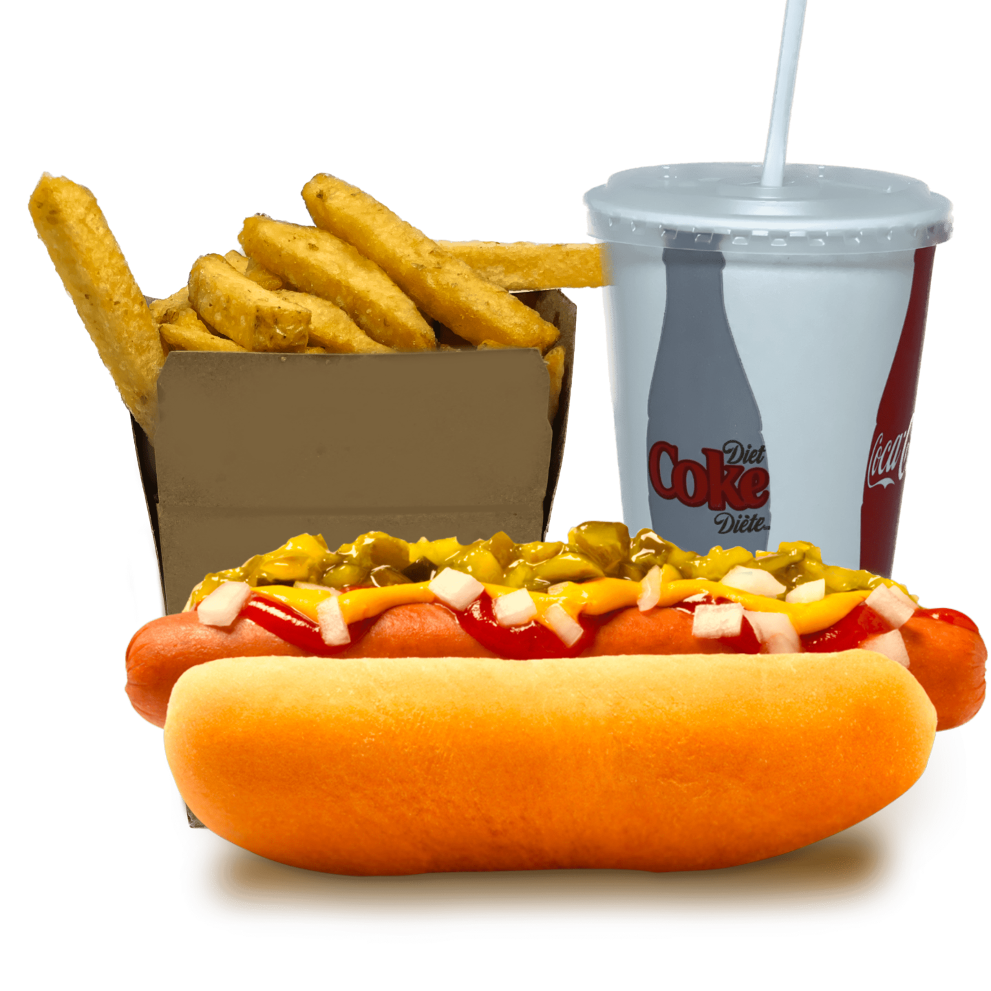 Kids Hot Dog with Fries and Pop – Starr Burger